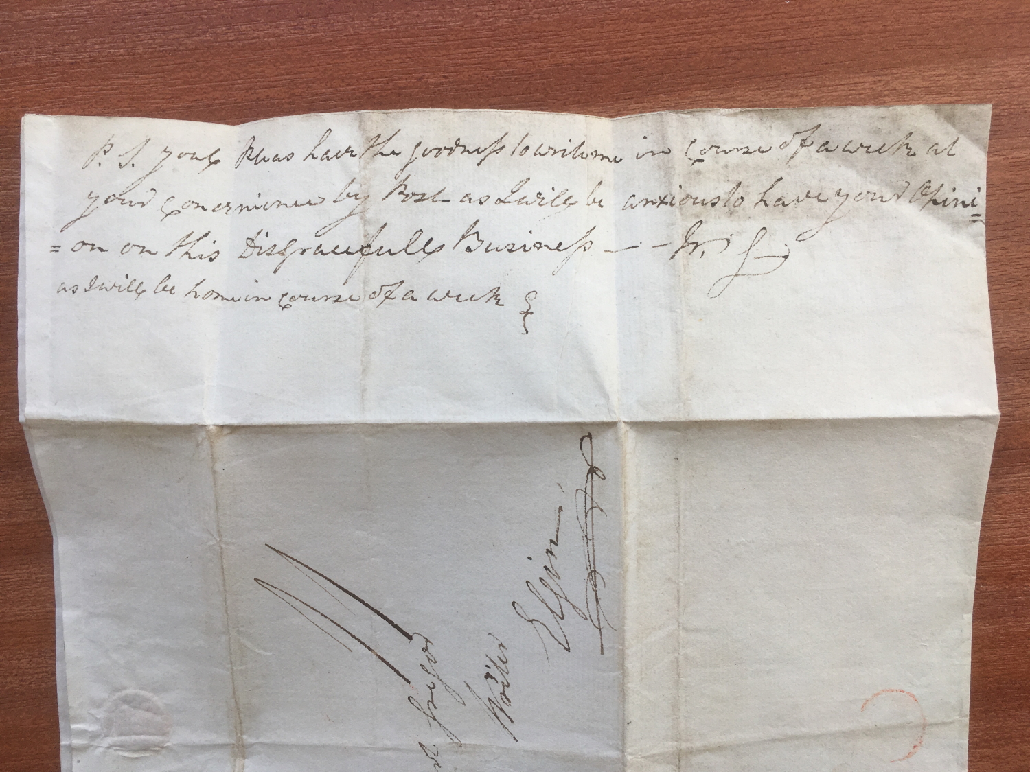 A letter to Elgin in 1812